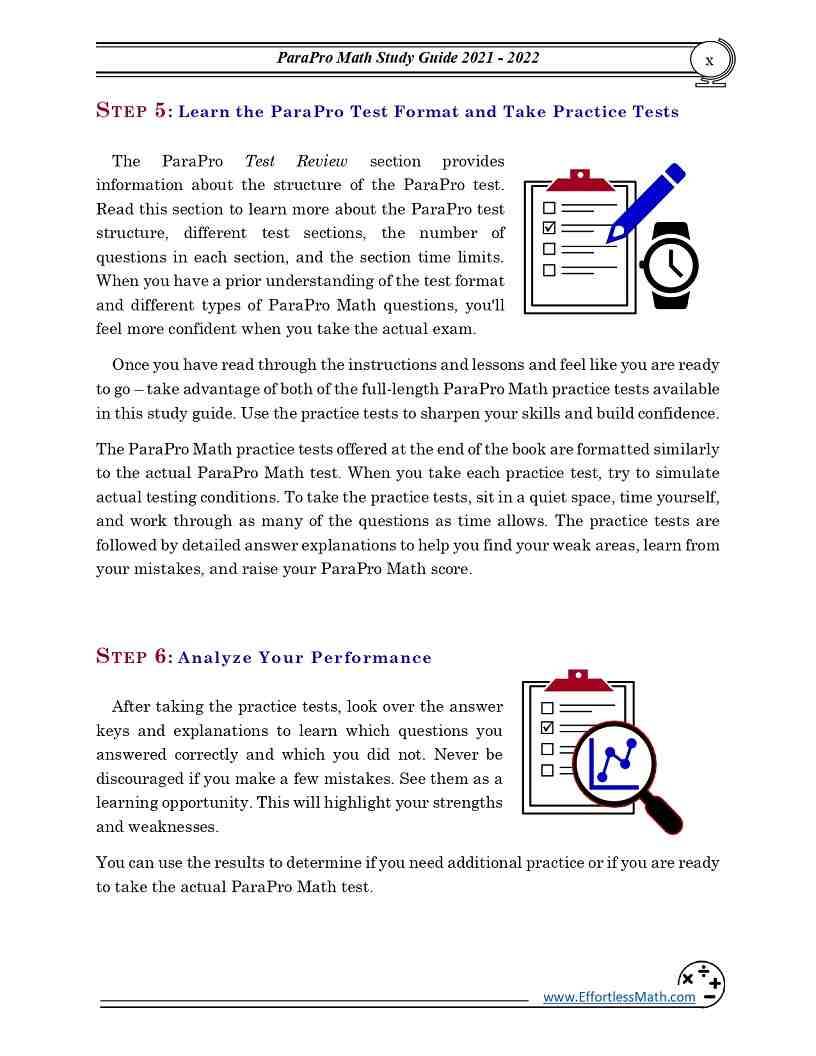 ParaPro Math Study Guide: Step-By-Step Guide to Preparing for the ...