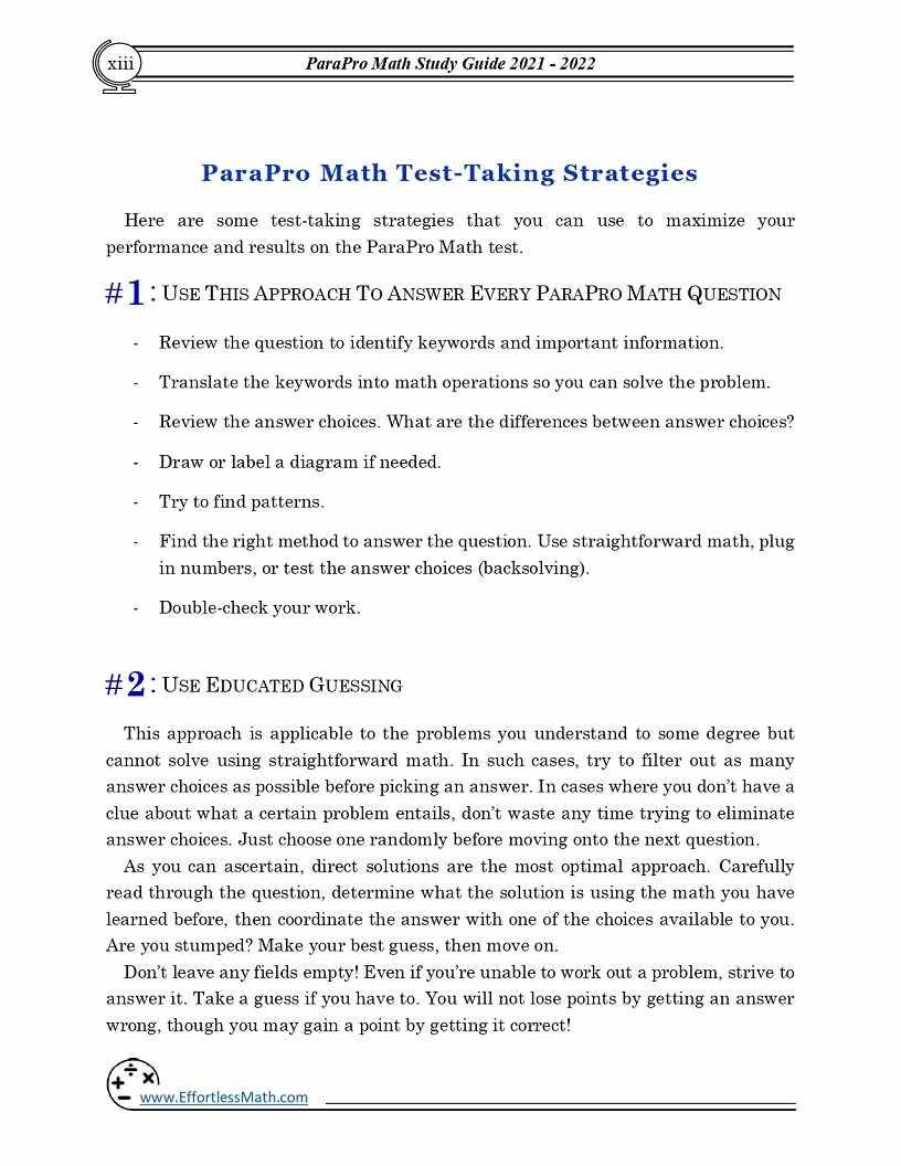 ParaPro Math Study Guide: Step-By-Step Guide to Preparing for the ...