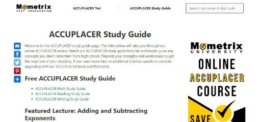 Top 10 Free Websites for ACCUPLACER Math Preparation - Effortless Math ...
