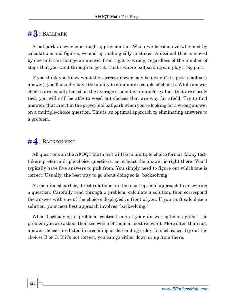 AFOQT Math Test Prep: The Ultimate Guide to AFOQT Math + 2 Full-Length ...