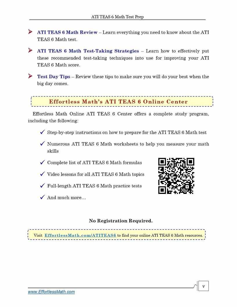 ATI TEAS 6 Math Test Prep: The Ultimate Guide to ATI TEAS 6 Math + 2 ...