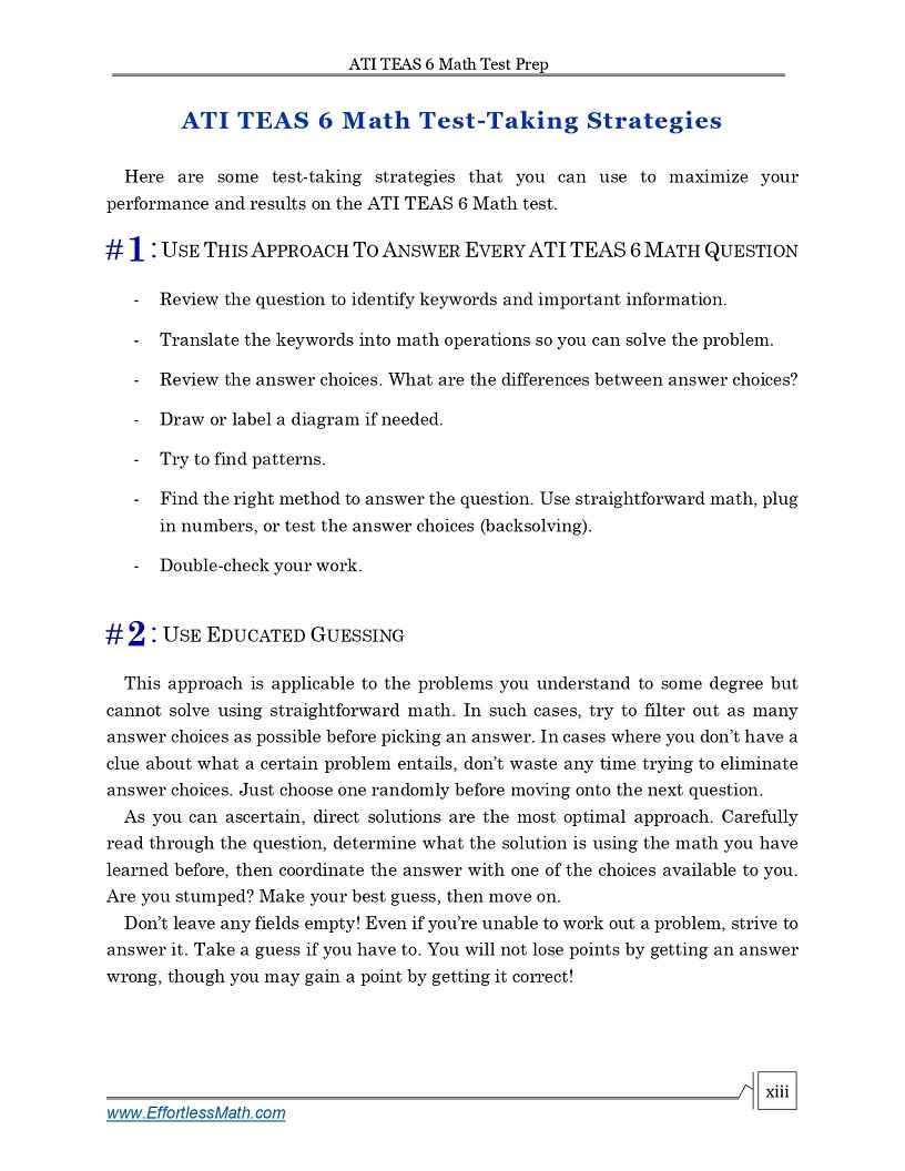 ATI TEAS 6 Math Test Prep: The Ultimate Guide to ATI TEAS 6 Math + 2 ...
