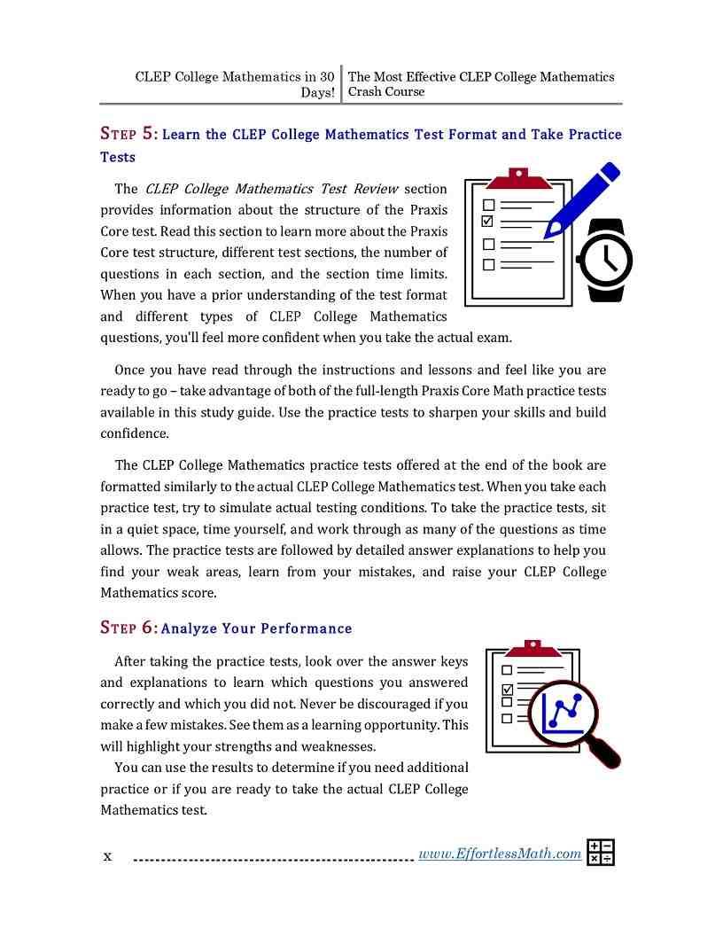 CLEP College Mathematics in 30 Days: The Most Effective CLEP College ... CLEP College Mathematics in 30 Days: The Most Effective CLEP College ...