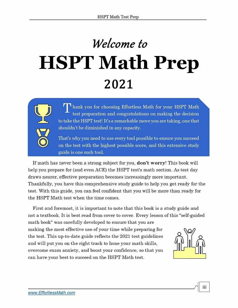 HSPT Math Test Prep: The Ultimate Guide to HSPT Math + 2 Full-Length ...