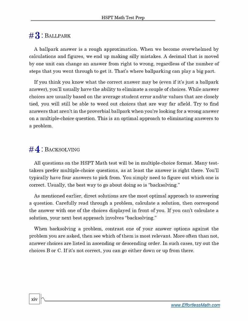 HSPT Math Test Prep: The Ultimate Guide to HSPT Math + 2 Full-Length ...