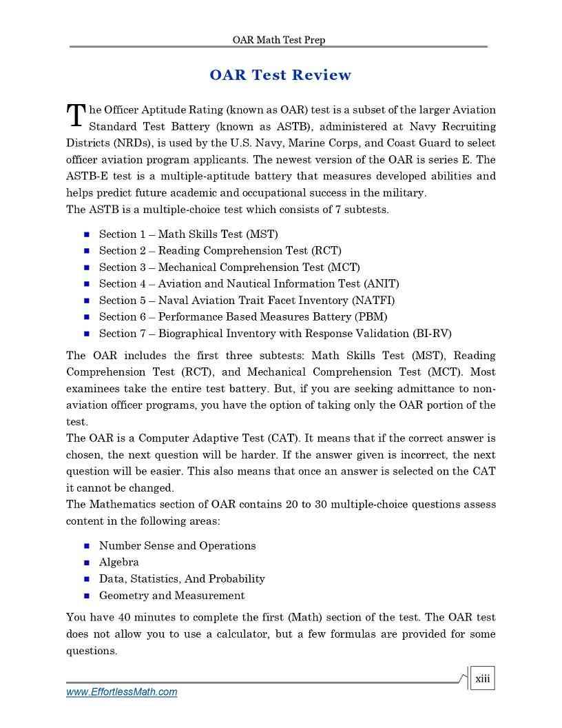OAR Math Test Prep: The Ultimate Guide to OAR Math + 2 Full-Length ...