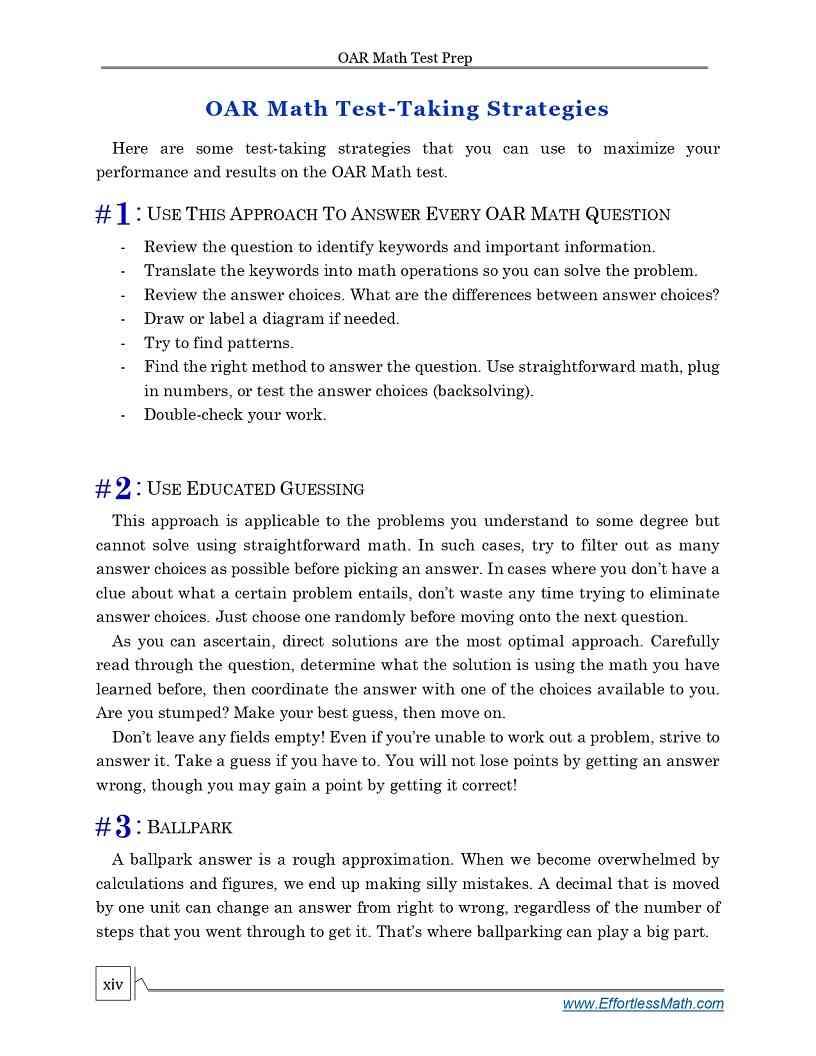 OAR Math Test Prep: The Ultimate Guide to OAR Math + 2 Full-Length ...