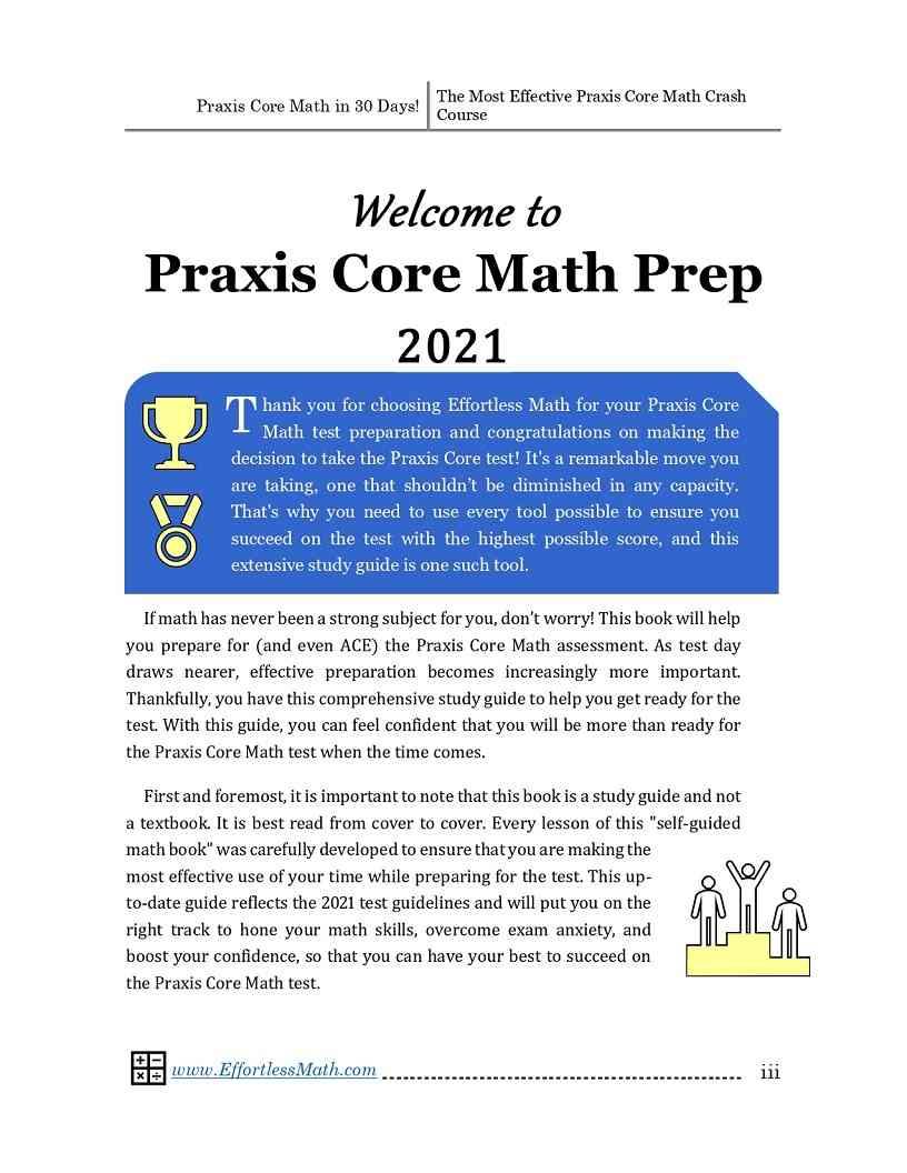 Praxis Core Math in 30 Days: The Most Effective Praxis Core Math Crash ...