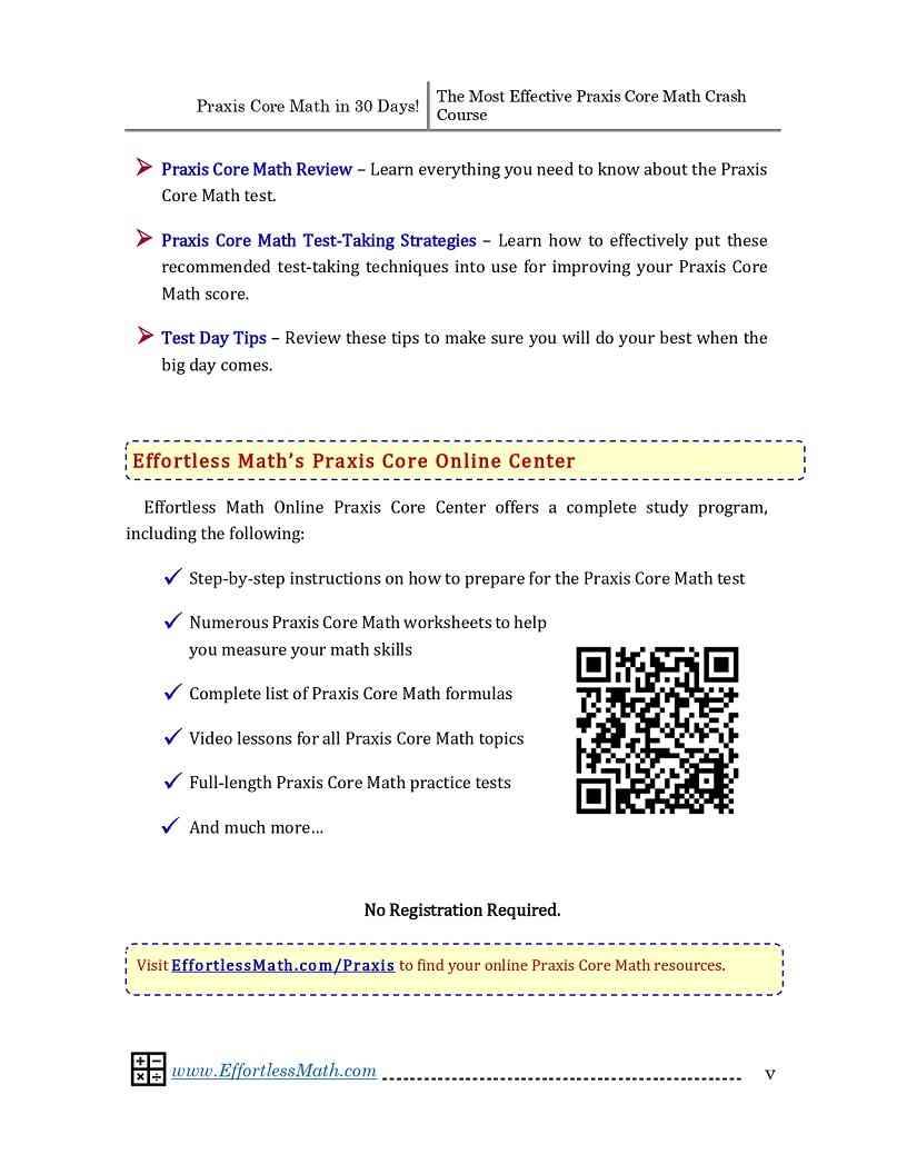 Praxis Core Math in 30 Days: The Most Effective Praxis Core Math Crash ...