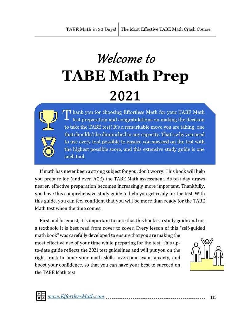 TABE Math in 30 Days: The Most Effective TABE Math Crash Course ...