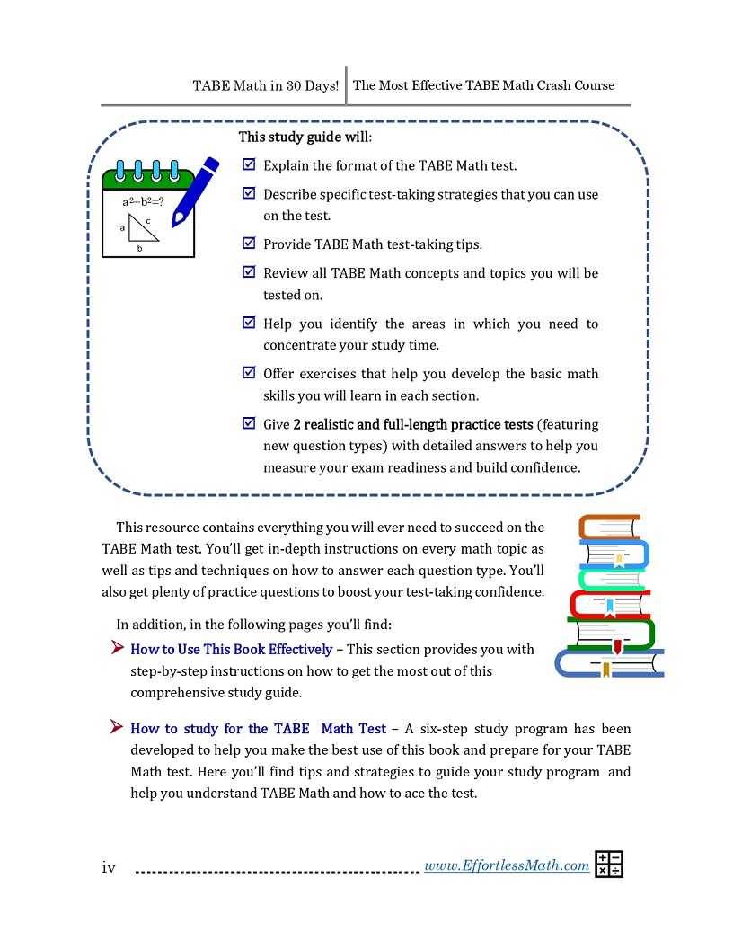 TABE Math in 30 Days: The Most Effective TABE Math Crash Course ...