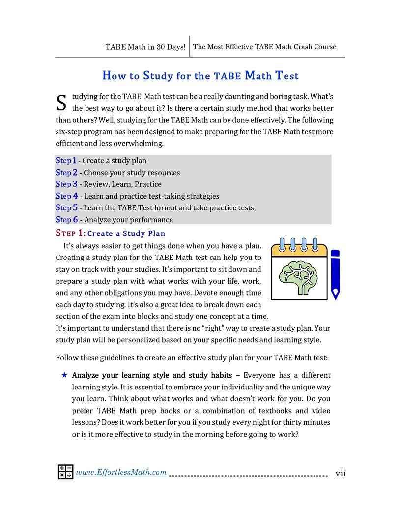 TABE Math in 30 Days: The Most Effective TABE Math Crash Course ...