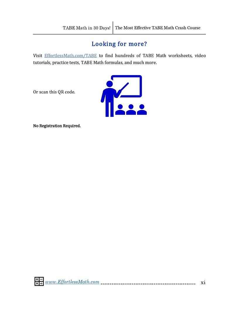 TABE Math in 30 Days: The Most Effective TABE Math Crash Course ...