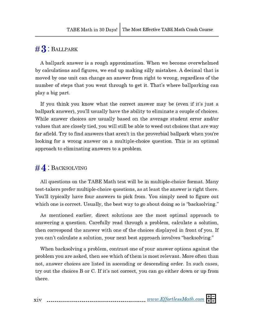 TABE Math in 30 Days: The Most Effective TABE Math Crash Course ...