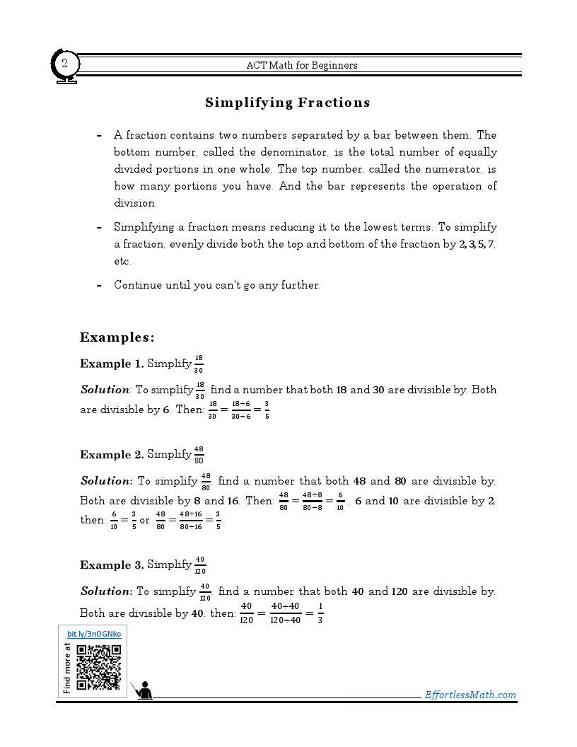 ACT Math for Beginners 2023: The Ultimate Step by Step Guide to ...