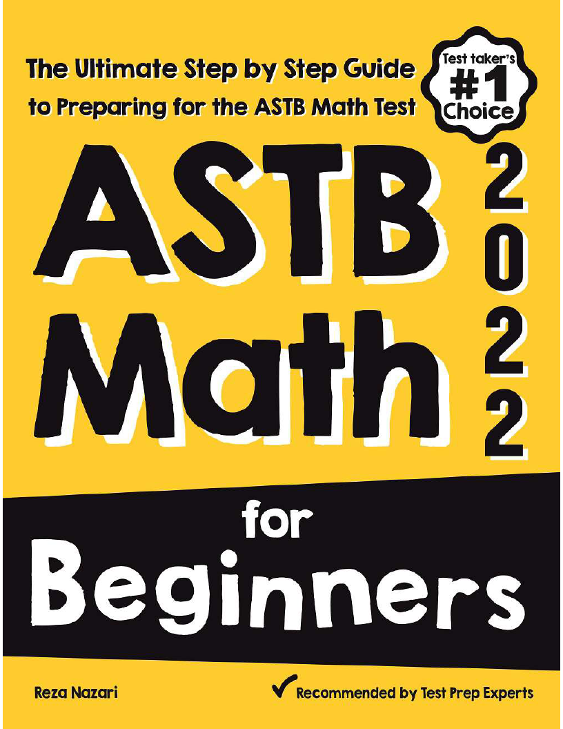 ASTB Math for Beginners 2024: The Ultimate Step by Step Guide to ...