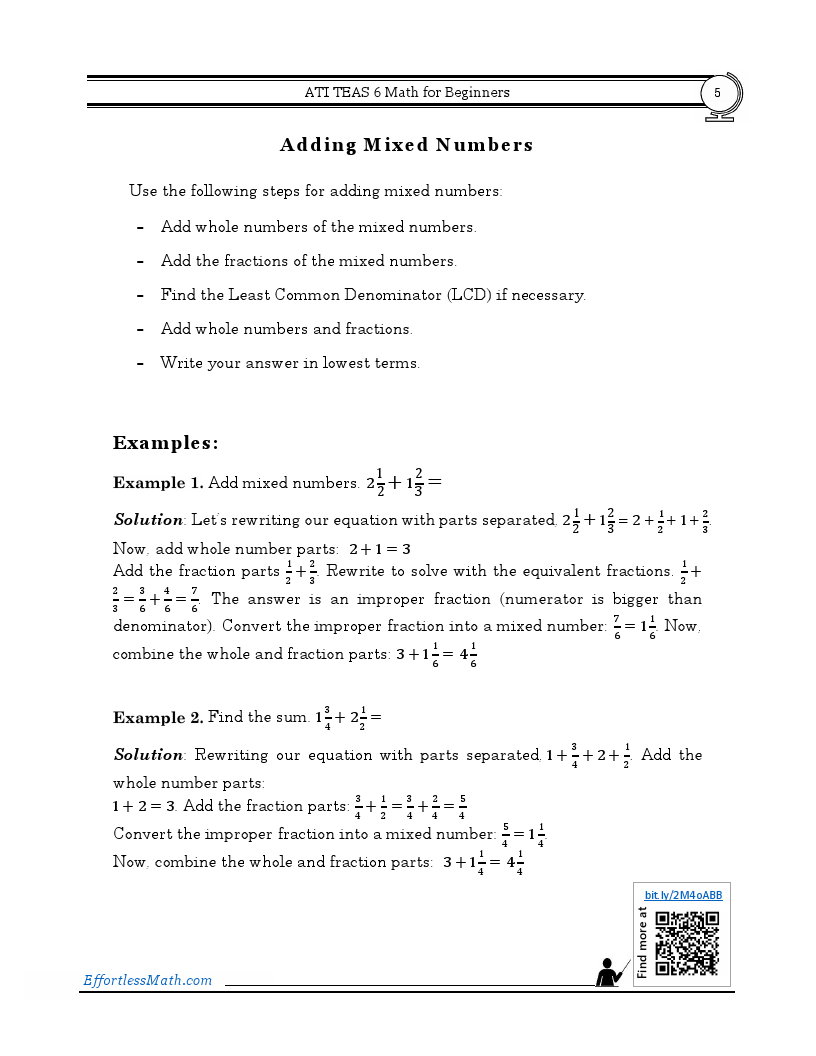 ATI TEAS 6 Math for Beginners 2022: The Ultimate Step by Step Guide to ...