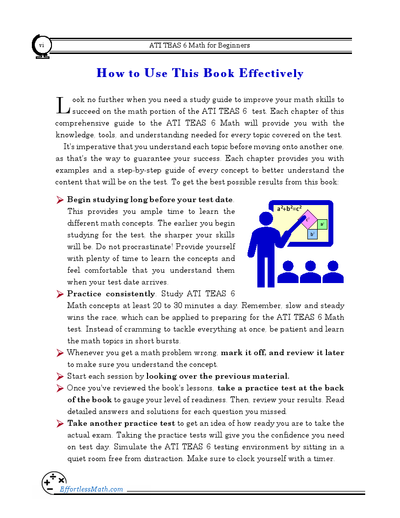 ATI TEAS 6 Math for Beginners 2022: The Ultimate Step by Step Guide to ...