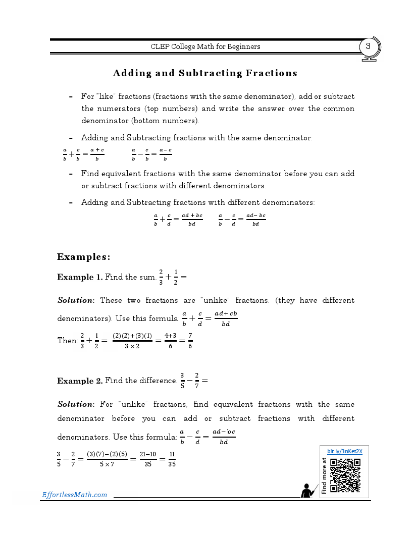 CLEP College Math for Beginners 2024: The Ultimate Step by Step Guide ...