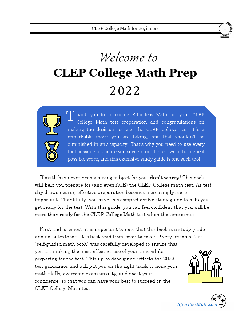 CLEP College Math for Beginners 2024: The Ultimate Step by Step Guide ...