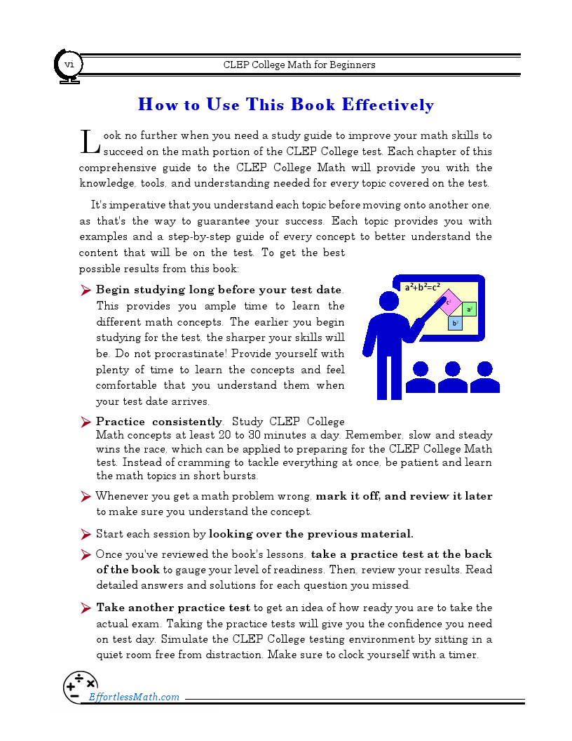 CLEP College Math for Beginners 2024: The Ultimate Step by Step Guide ...