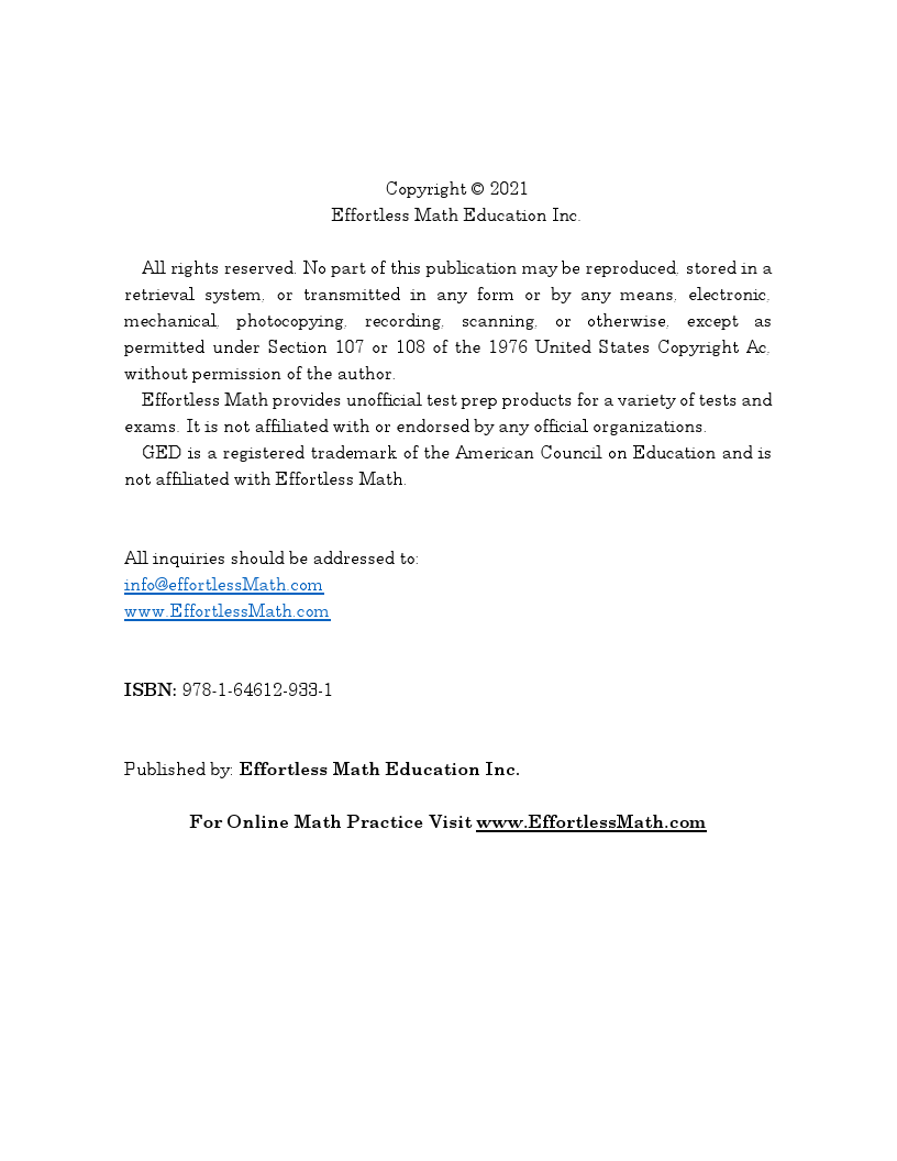 GED Math for Beginners 2024: The Ultimate Step by Step Guide to ...