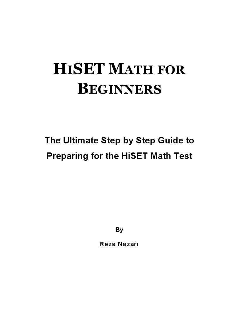 HiSET Math for Beginners 2026 PDF Study Guide & Workbook | Effortless Math