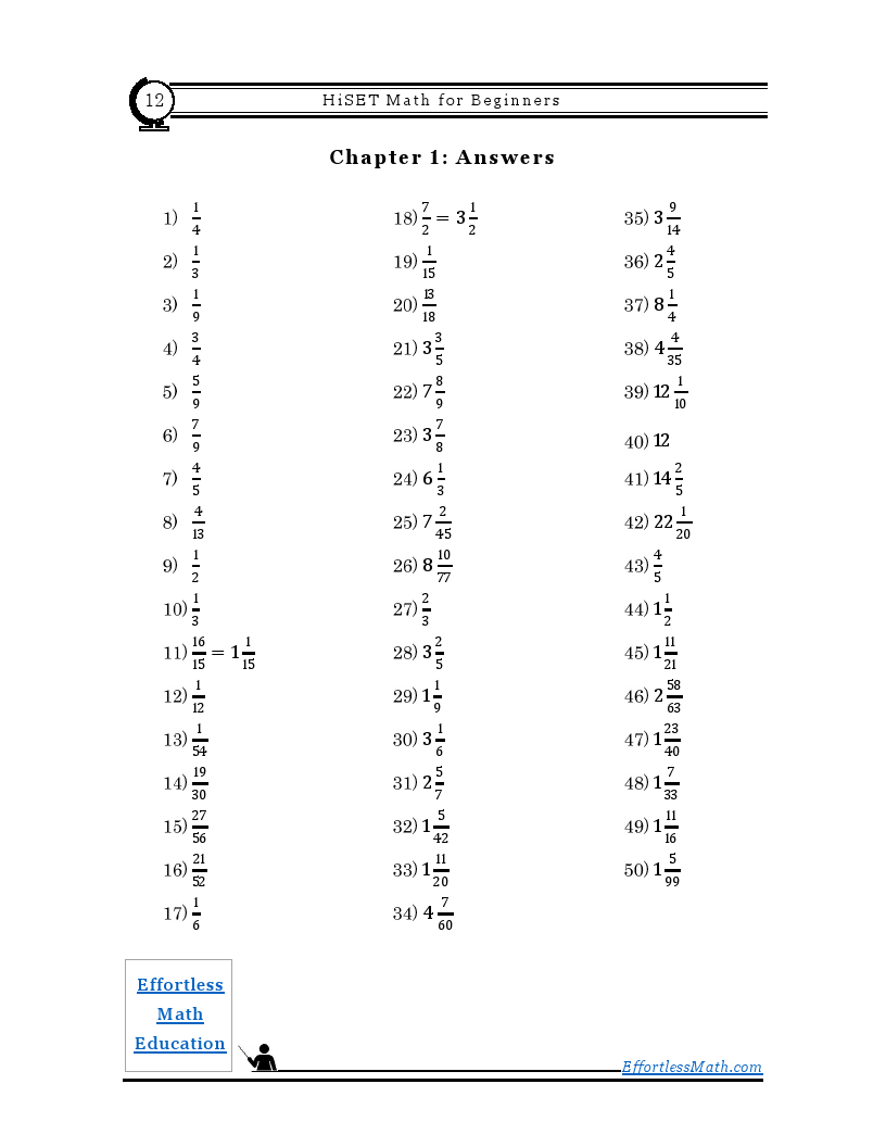 HiSET Math for Beginners 2024: The Ultimate Step by Step Guide to ...
