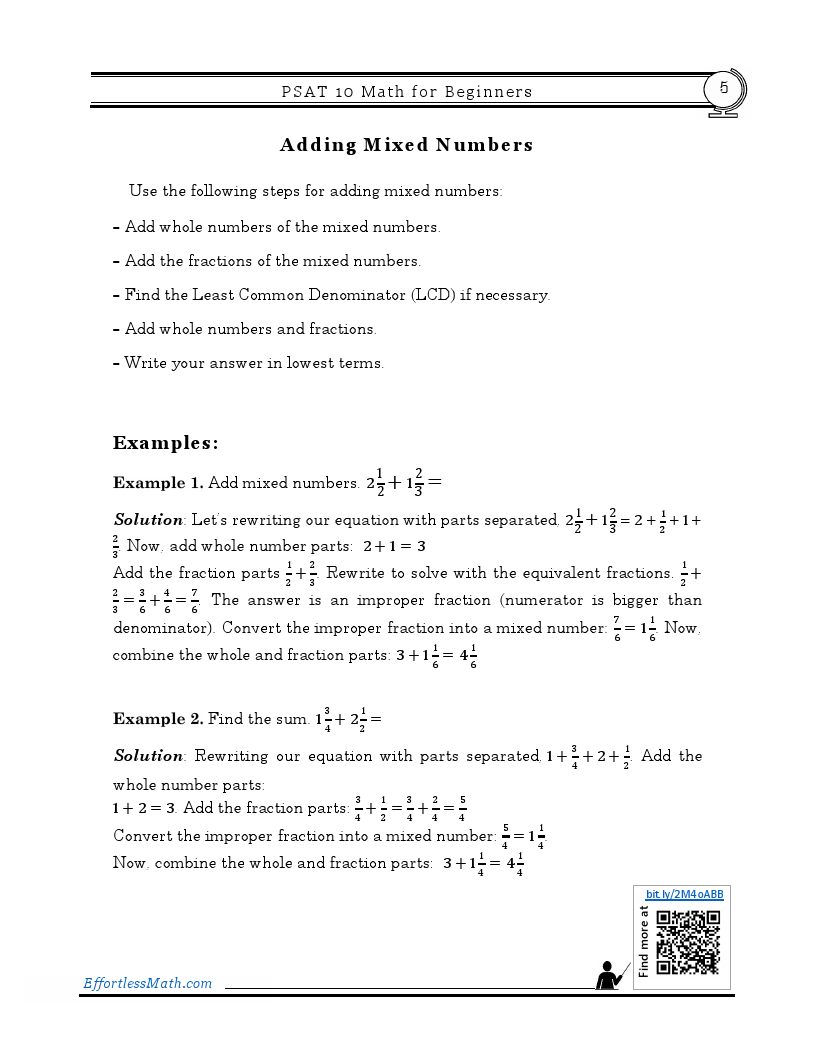 PSAT 10 Math for Beginners 2023: The Ultimate Step by Step Guide to ...