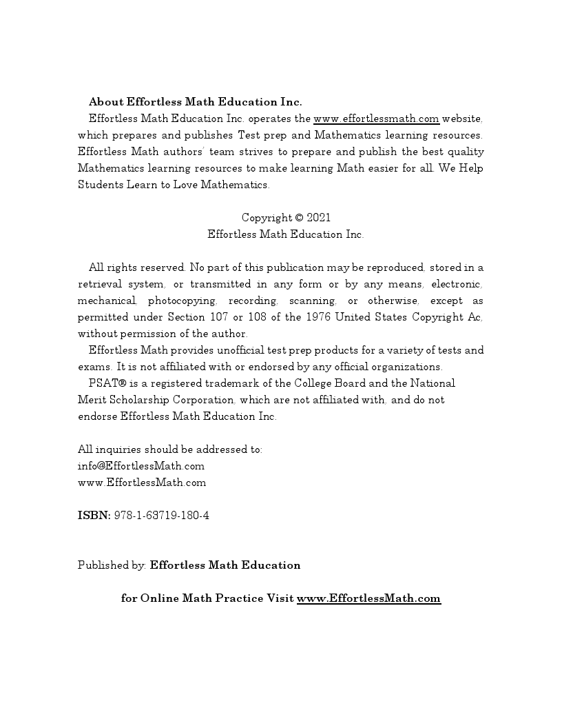 PSAT 10 Math for Beginners 2023: The Ultimate Step by Step Guide to ...