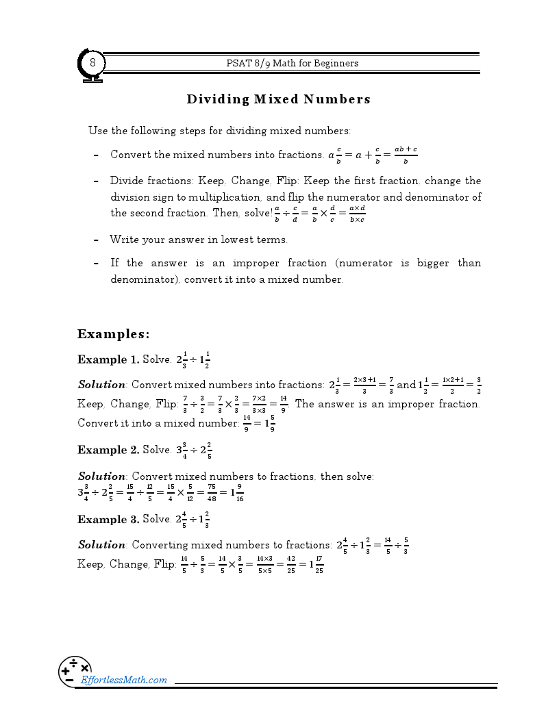 PSAT 8/9 Math for Beginners: The Ultimate Step by Step Guide to ...