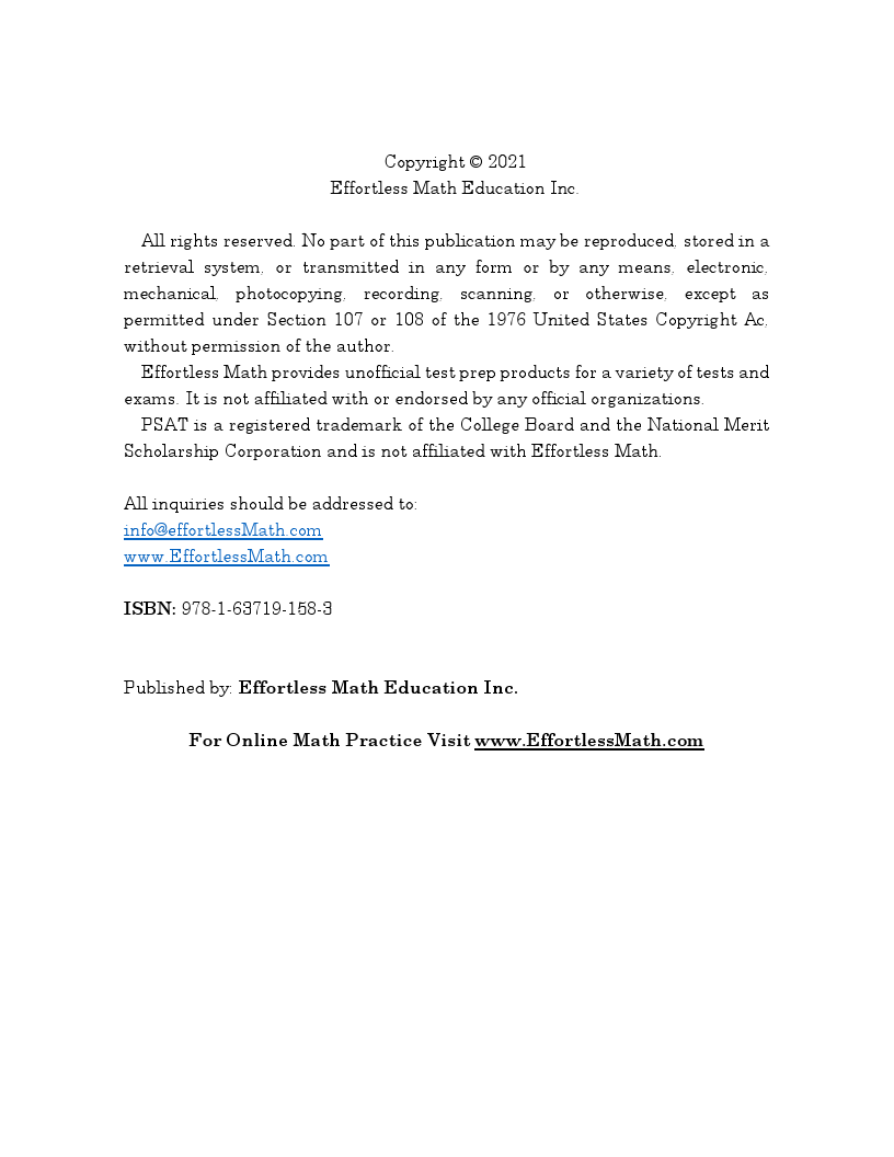 PSAT 8/9 Math for Beginners: The Ultimate Step by Step Guide to ...