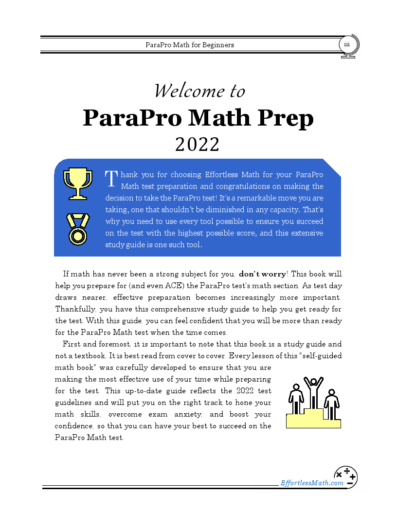 ParaPro Math for Beginners 2024: The Ultimate Step by Step Guide to ...
