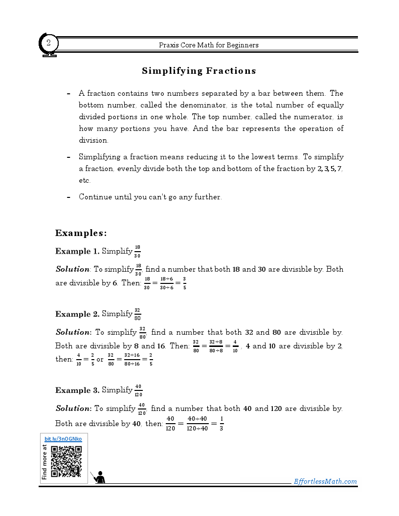 Praxis Core Math for Beginners 2024: The Ultimate Step by Step Guide to ...