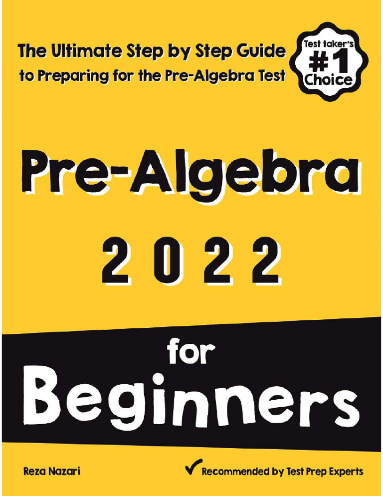 Top 10 Pre-Algebra Prep Books (Our 2023 Favorite Picks) - Effortless ...