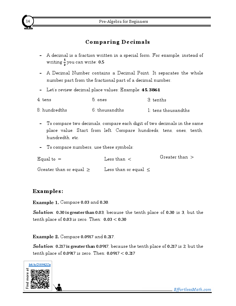 Pre-Algebra for Beginners: The Ultimate Step by Step Guide to Preparing ...