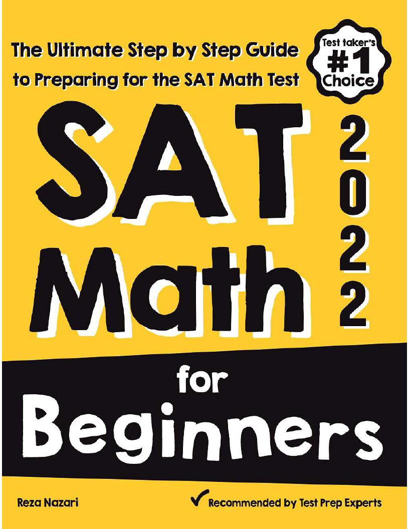 SAT Math for Beginners 2024: The Ultimate Step by Step Guide to ...