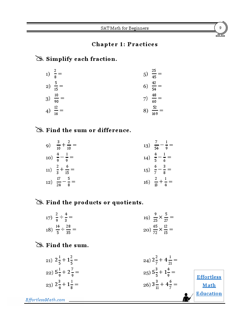 SAT Math for Beginners 2024: The Ultimate Step by Step Guide to ...