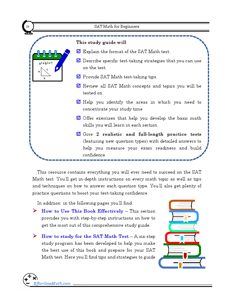 SAT Math for Beginners 2024: The Ultimate Step by Step Guide to ...