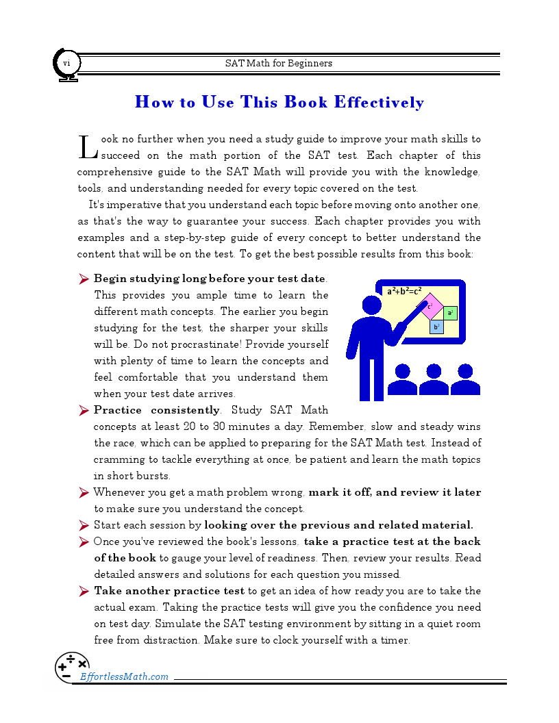 SAT Math for Beginners 2024: The Ultimate Step by Step Guide to ...