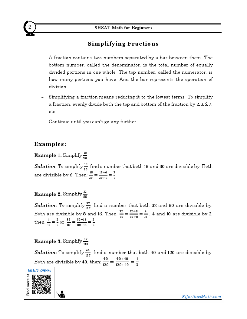 SHSAT Math for Beginners 2023: The Ultimate Step by Step Guide to ...