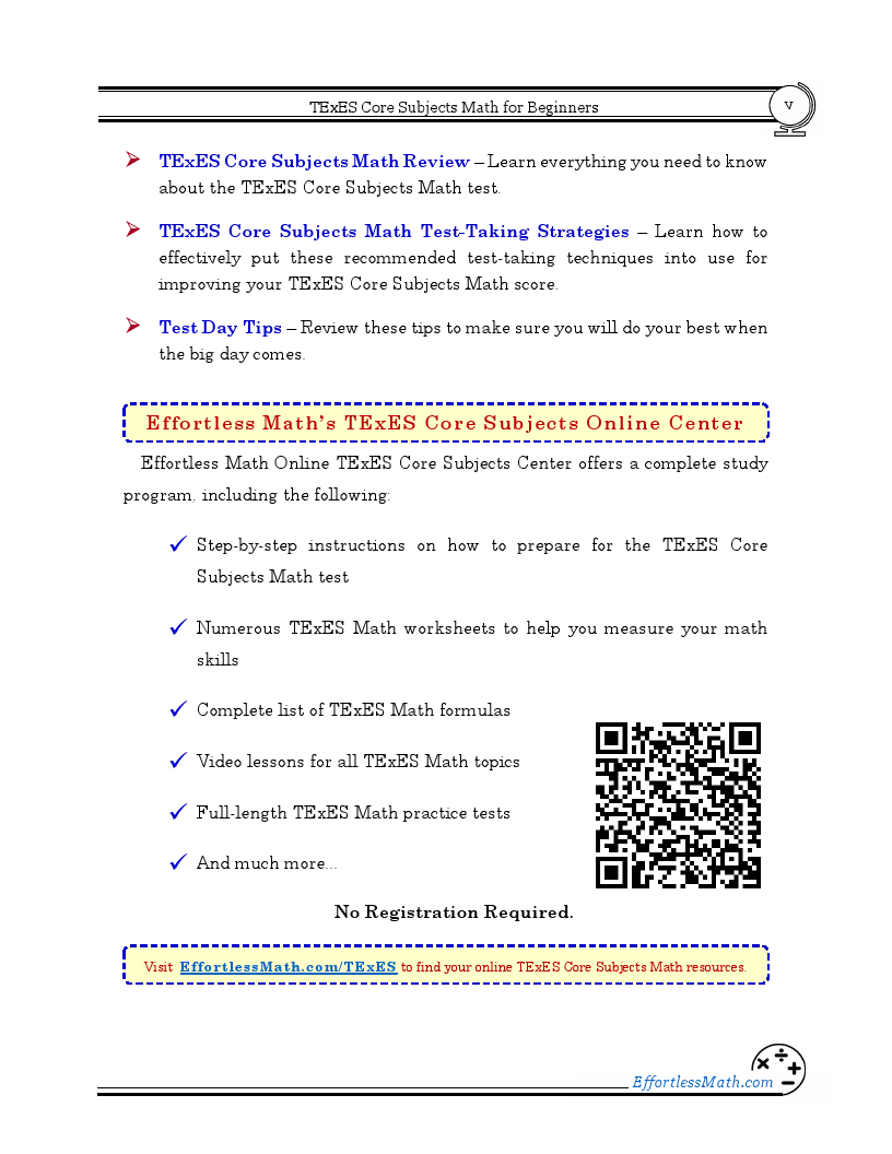 TExES Core Subjects EC-6 MATH For Beginners 2024: The Ultimate Step by ...