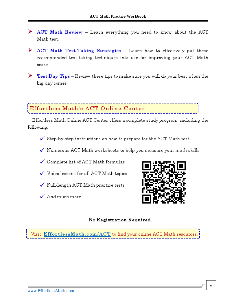 ACT Math Practice Workbook: The Most Comprehensive Review for the Math ...