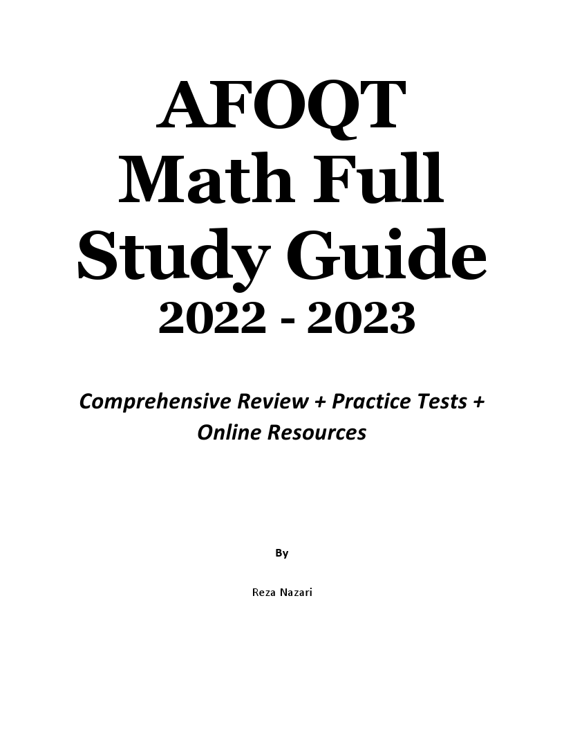 AFOQT Math Full Study Guide Comprehensive Review Practice Tests afoqt-math-full-study-guide-comprehensive-review-practice-tests