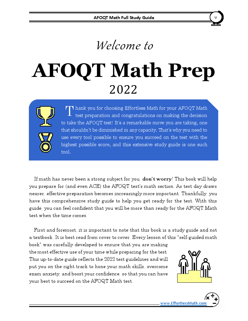 AFOQT Math Full Study Guide: Comprehensive Review + Practice Tests ...