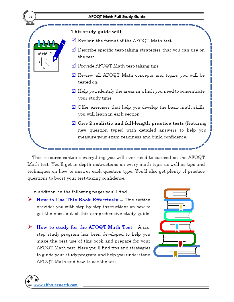 AFOQT Math Full Study Guide: Comprehensive Review + Practice Tests ...