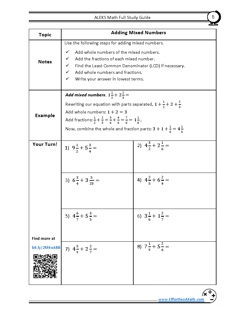 ALEKS Math Full Study Guide: Comprehensive Review + Practice Tests ... ALEKS Math Full Study Guide: Comprehensive Review + Practice Tests ...