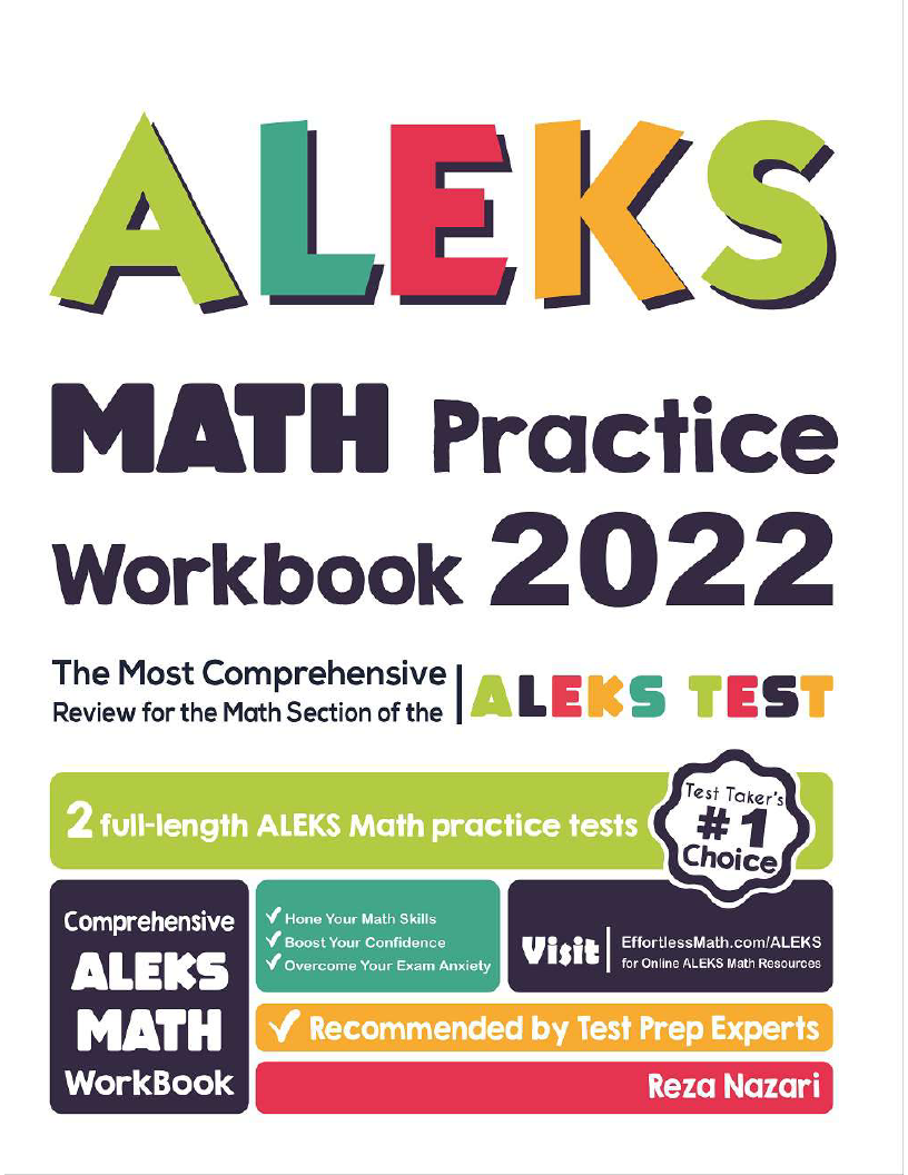 Aleks Math Practice Workbook The Most Comprehensive Review For The