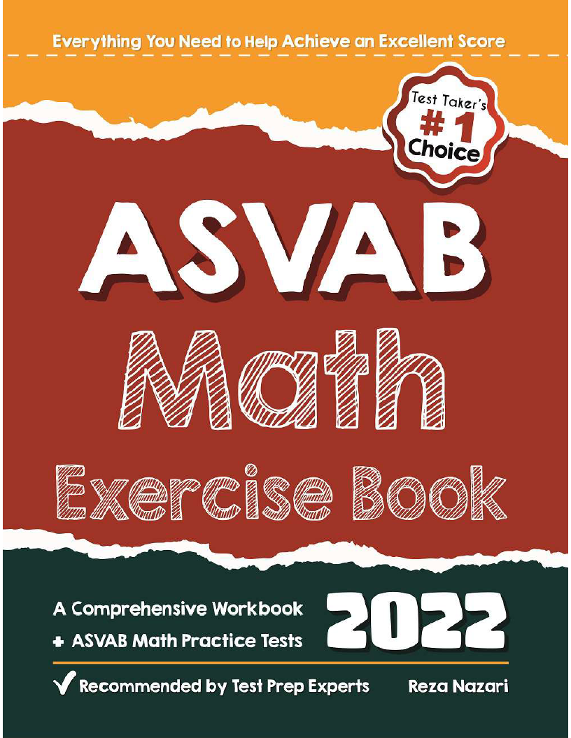 ASVAB Math Exercise Book: A Comprehensive Workbook + ASVAB Math ...