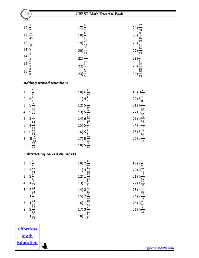 CBEST Math Exercise Book: A Comprehensive Workbook + CBEST Math ...